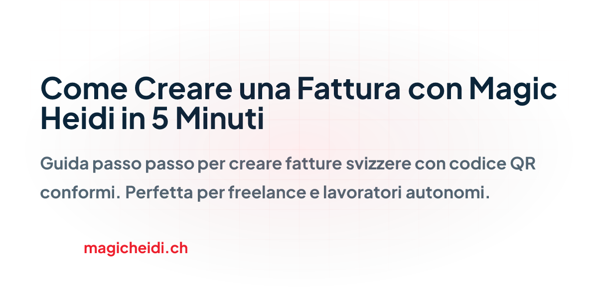 Come Creare una Fattura con Magic Heidi in 5 Minuti | Magic Heidi