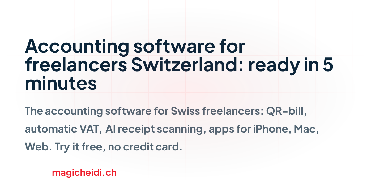 Swiss Accounting Software Reviews 2026 - Freelancers & SMBs