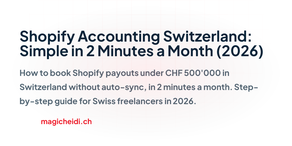 Shopify Accounting Switzerland: Complete Integration Guide for Swiss E ...